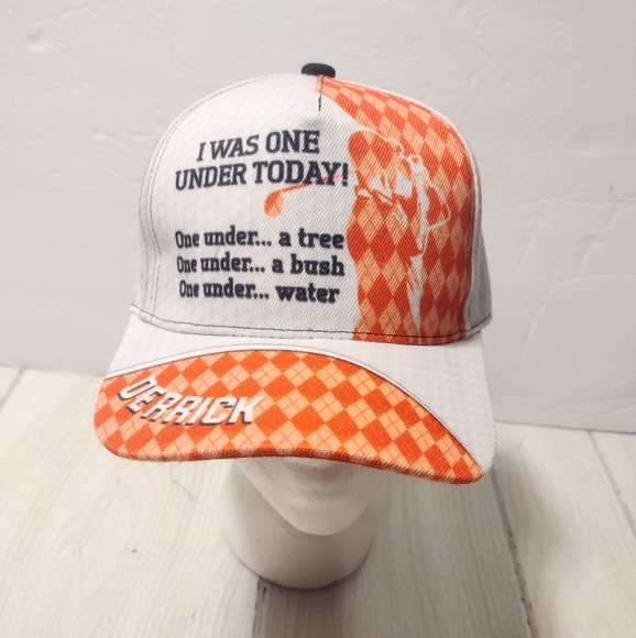 Accessories | Derrick I Was One Under Today Hatcap White Orange | Poshmark